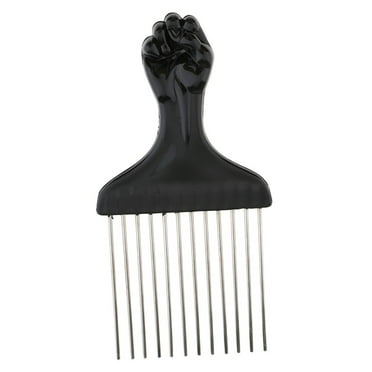 Detangle Metal Lift Hair Pick Piks Comb Wig Braid Hair Afro Man Tease ...