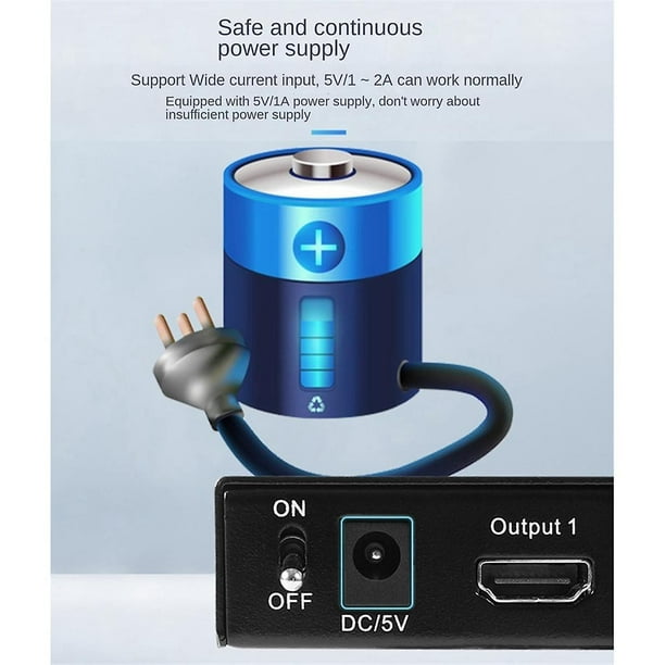 One Input Two Output Splitter Frequency Divider 4k 30hz -compatible ...