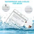 10 Pack ID Card Badge Holder with Resealable Zipper, Waterproof Type ...