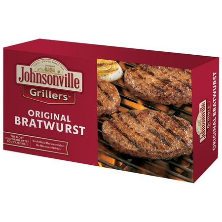 Johnsonville Uncooked Original Bratwurst Pork Sausage Patties 24oz ...
