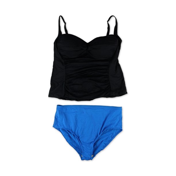 La Blanca Womens Twist Front Hi Rise 2 Piece Tankini, Blue, 18 - Walmart.ca