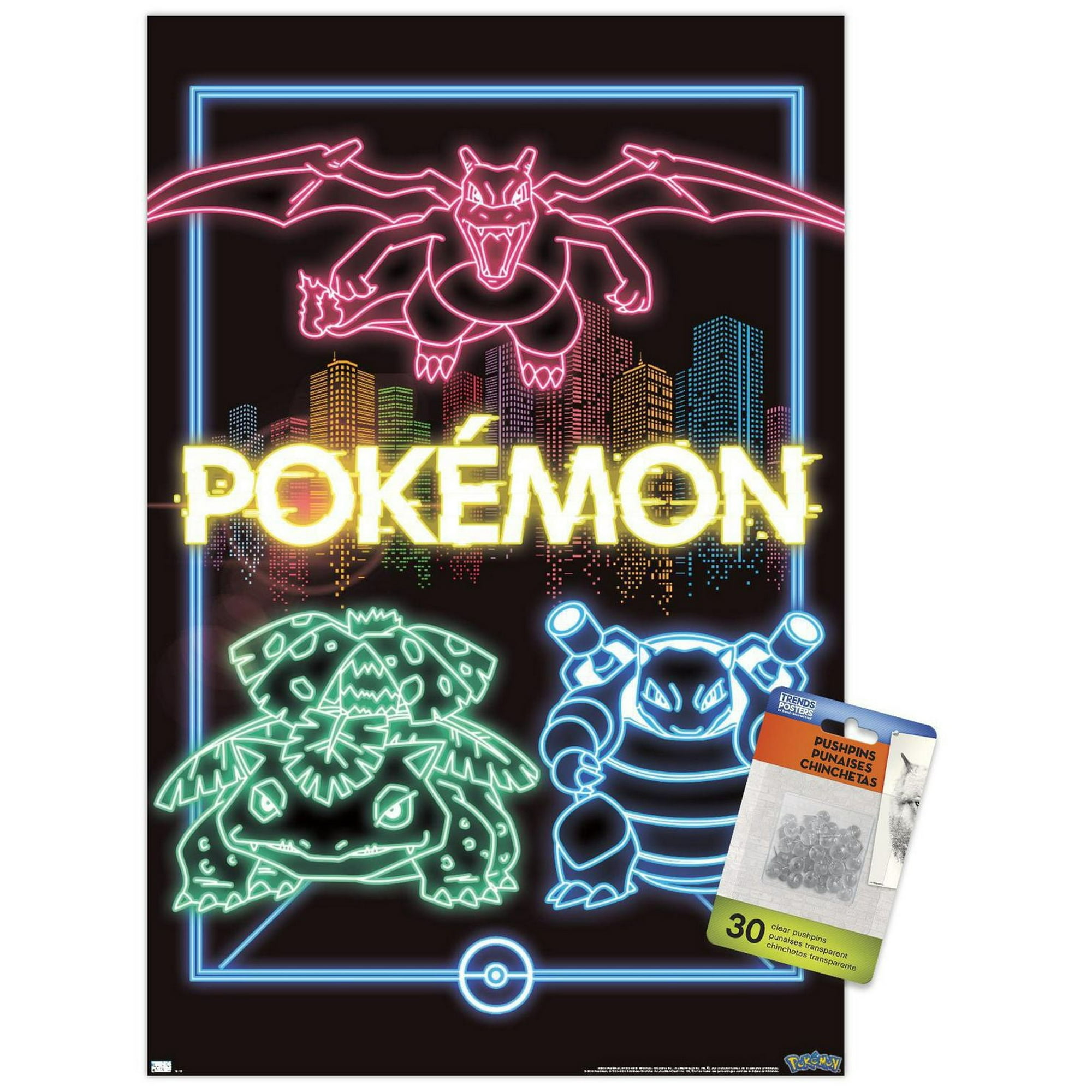 Click here for Trends International Pokémon - Neon Group Wall Pos... prices