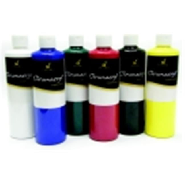 Chroma Premium Students Acrylic Paint Set - 1 Pint, Set 6 - Walmart.com ...