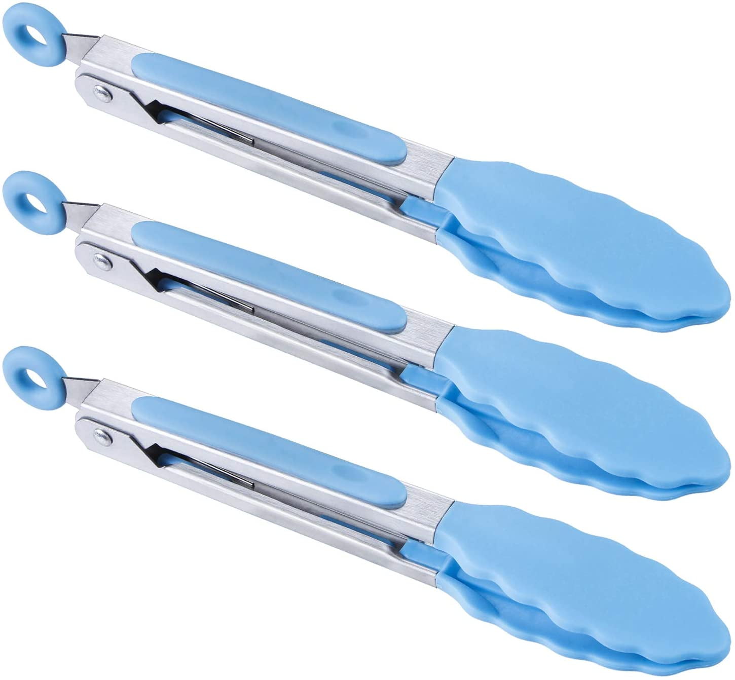 Mini Silicone Serving Tongs 7 Inch Set Of 3 Small Kitchen Tongs For mini-silicone-serving-tongs-7-inch-set-of-3-small-kitchen-tongs-for