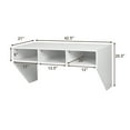 Wall Mounted Floating Compact Computer Desk for Small Spaces with ...