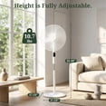 Pedestal Fan with Remote, Oscillation Standing 3 Speeds & Modes ...