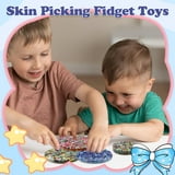 SPOKKI 4 Pcs Picky Pads, Silicone Fidget Toys for Adults and Kids, 8cm ...