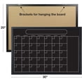 Magnetic Calendar Chalkboard Large 20"x30" Black Board Weekly Monthly ...