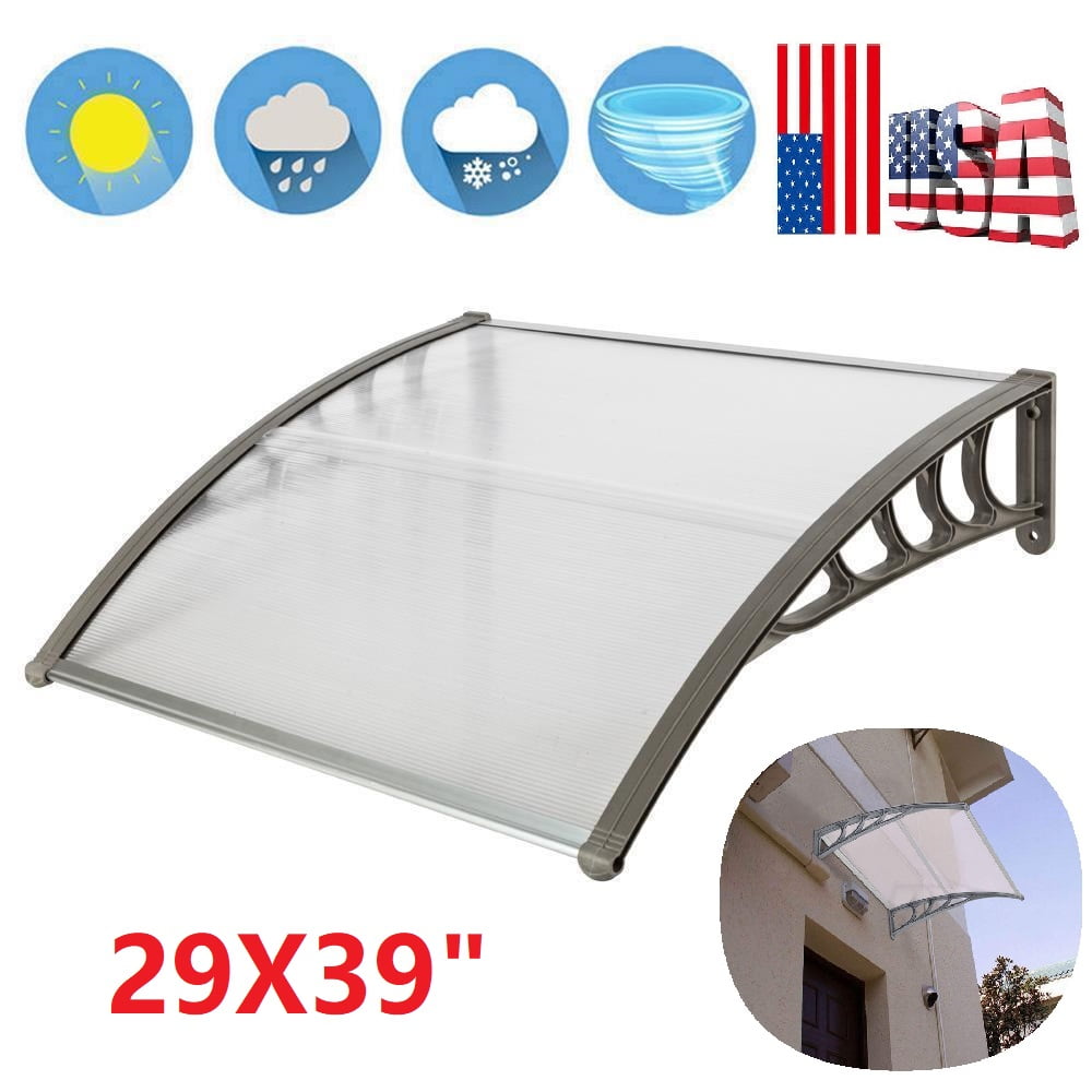 [Quick Delivery] Goorabbit Window Door Awning, Polycarbonate Window ...