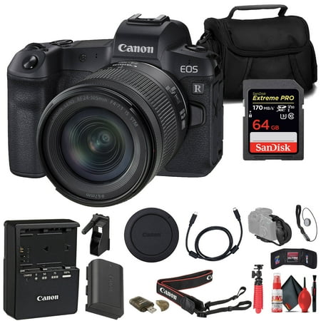 Canon EOS R Mirrorless Camera with 24-105mm f/4-7.1 Lens (3075C032 ...