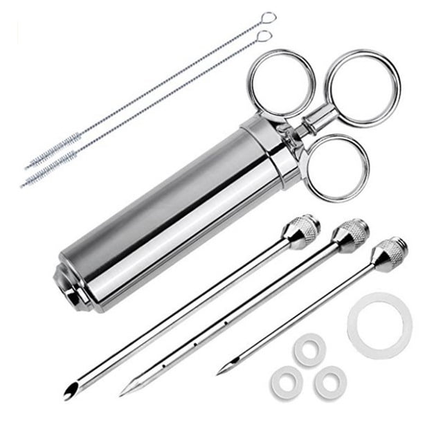 Dedang 60ml Marinade Syringe 304 Stainless Steel Sauce Injector Food ...