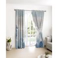 Coastal Coral Blackout Curtains for Bedroom/Living Room, Thermal ...