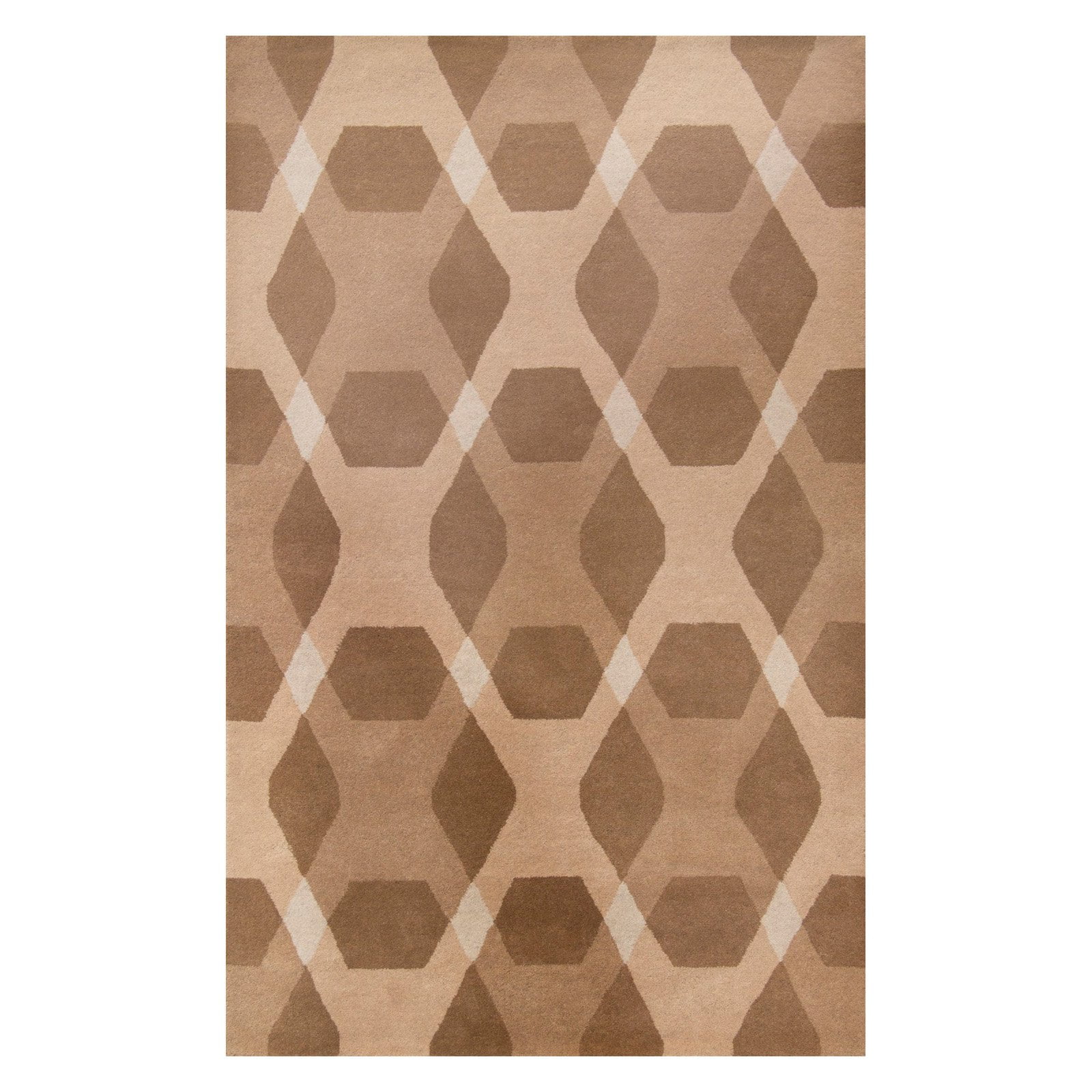 SAFAVIEH Martha Stewart Overlapping Diamonds Geometric Wool Area Rug ...