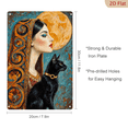 8x12 Inches Metal Wall Art Featuring Woman in Ornate Headscarf with ...