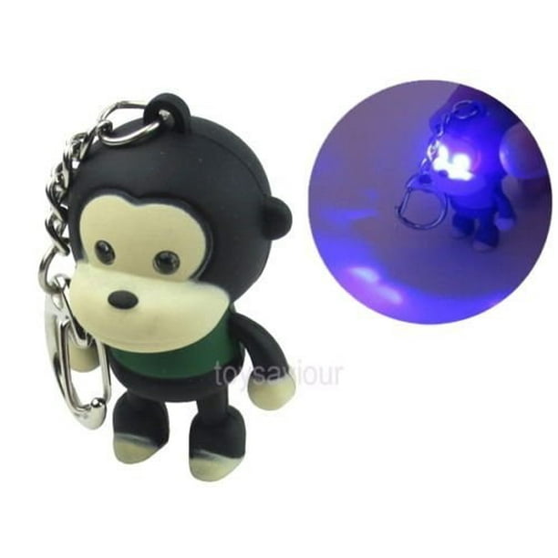 BGF - Black Monkey Animal LED Light with Sound Key Chain Ring - Walmart ...