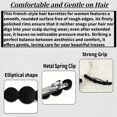 4 count -Style Hair Barrettes for Women, Non-Slip -Grip Spring Clips ...