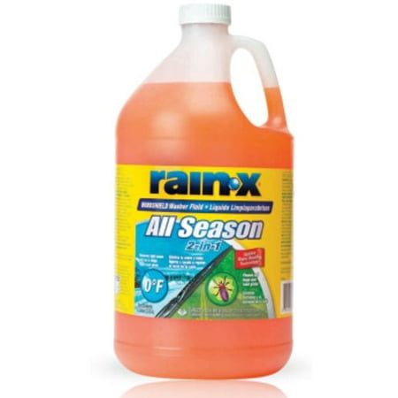 Rain-X 5061320 Windshield Washer Fluid 2-In-1 With Bug Remover; Effective to 0 Degree Fahrenheit ...
