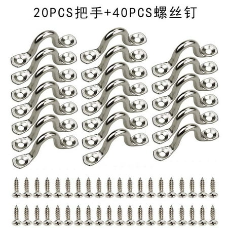 20 Pieces Deck Buckles for Kayaks Stainless Steel Eye Plates Humpback ...