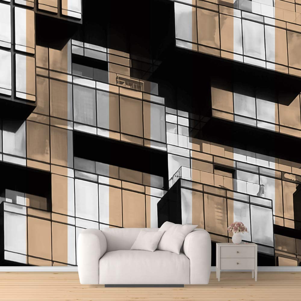 Idea4wall 6pcs Geometric Peel and Stick Wallpaper Removable Wall Murals ...