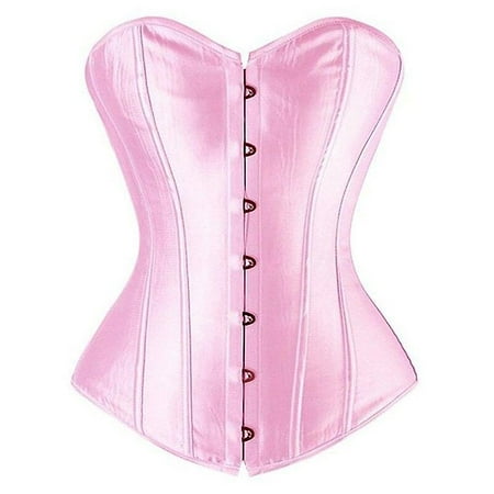 Corset Top Bustiers Overbust Satin Sexy Victorian Corsets Corselet ...