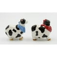 Hand Painted Ceramic Cow Couple Salt and Pepper Shakers, Farmhouse ...