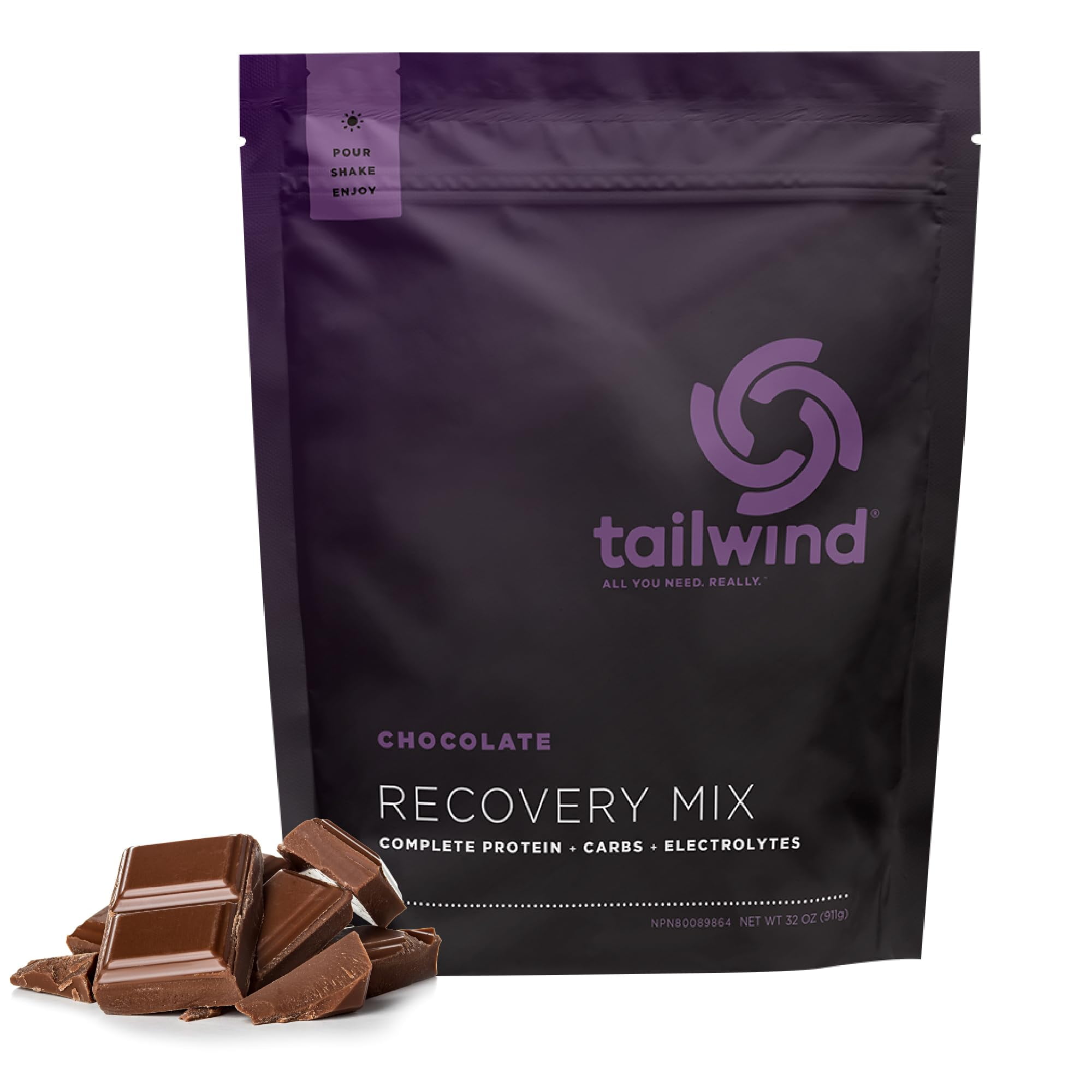 Tailwind Nutrition Recovery Mix, Complete Protein, Carbohydrates, and ...
