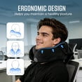 Travel Pillow with Extra Large Hood for Airplane Long Flights Privacy ...