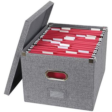 DocSafe File Box Fireproof File Storage Organizer Box with Lid ...