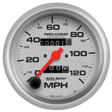 AUTO METER 4988 3-3/8IN SPEEDO, 160 MPH, PROGRAMMABLE - Walmart.com