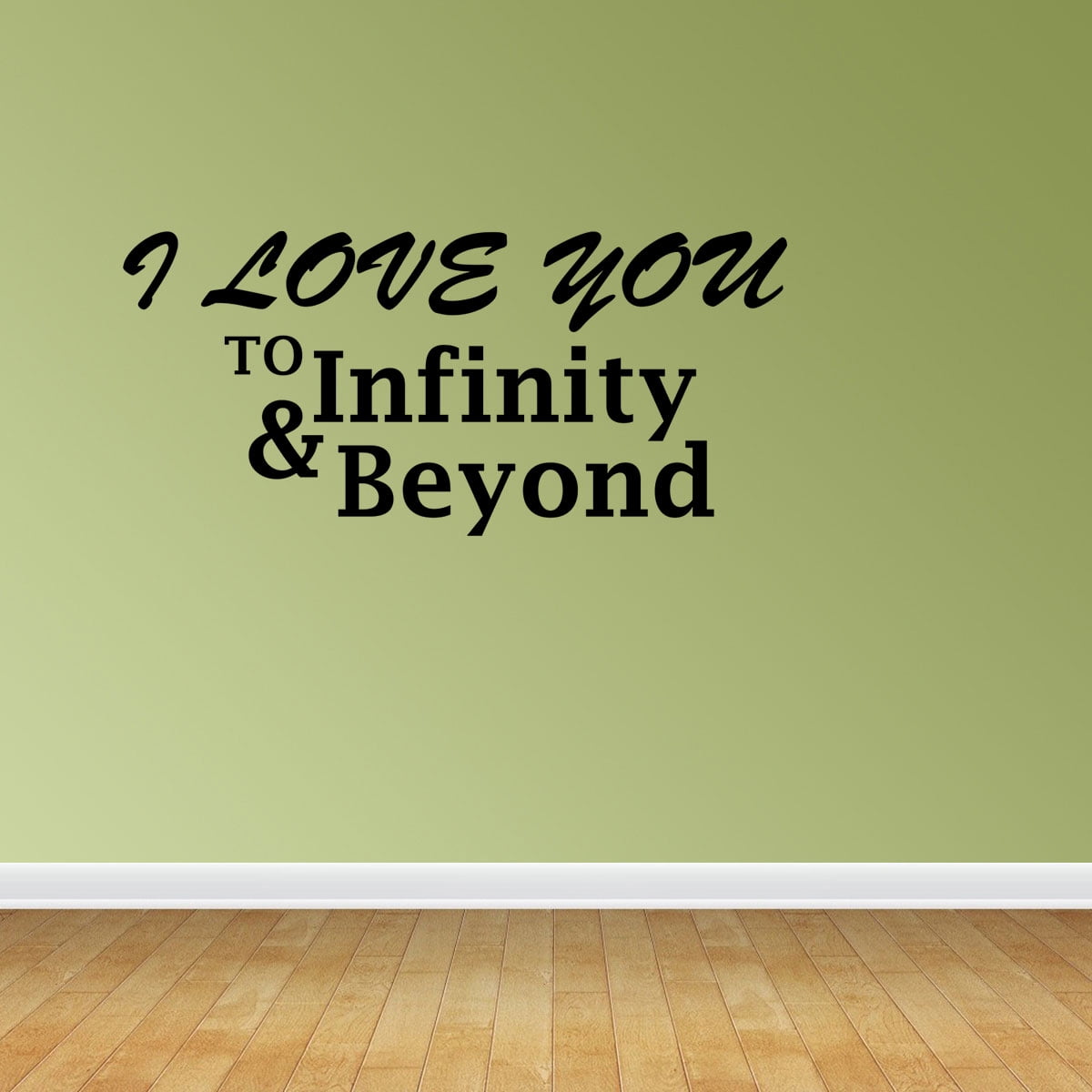 Empresal I Love You to Infinity and Beyond Home Decor Wall Stickers ...