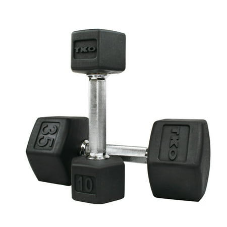 TKO 80 lb. SDS Rubber Hex Dumbbell - Walmart.com