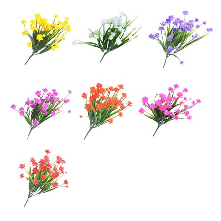 10X Artificial Flower Faux Plants Garden Decor Multicolored DIY ...
