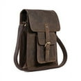 Leather crossbody bag messenger satchel tablet bag 11 inch for men and ...