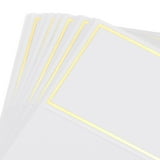 Uxcell 20pcs Place Cards, Line Border Printable Place Name Cards Table ...