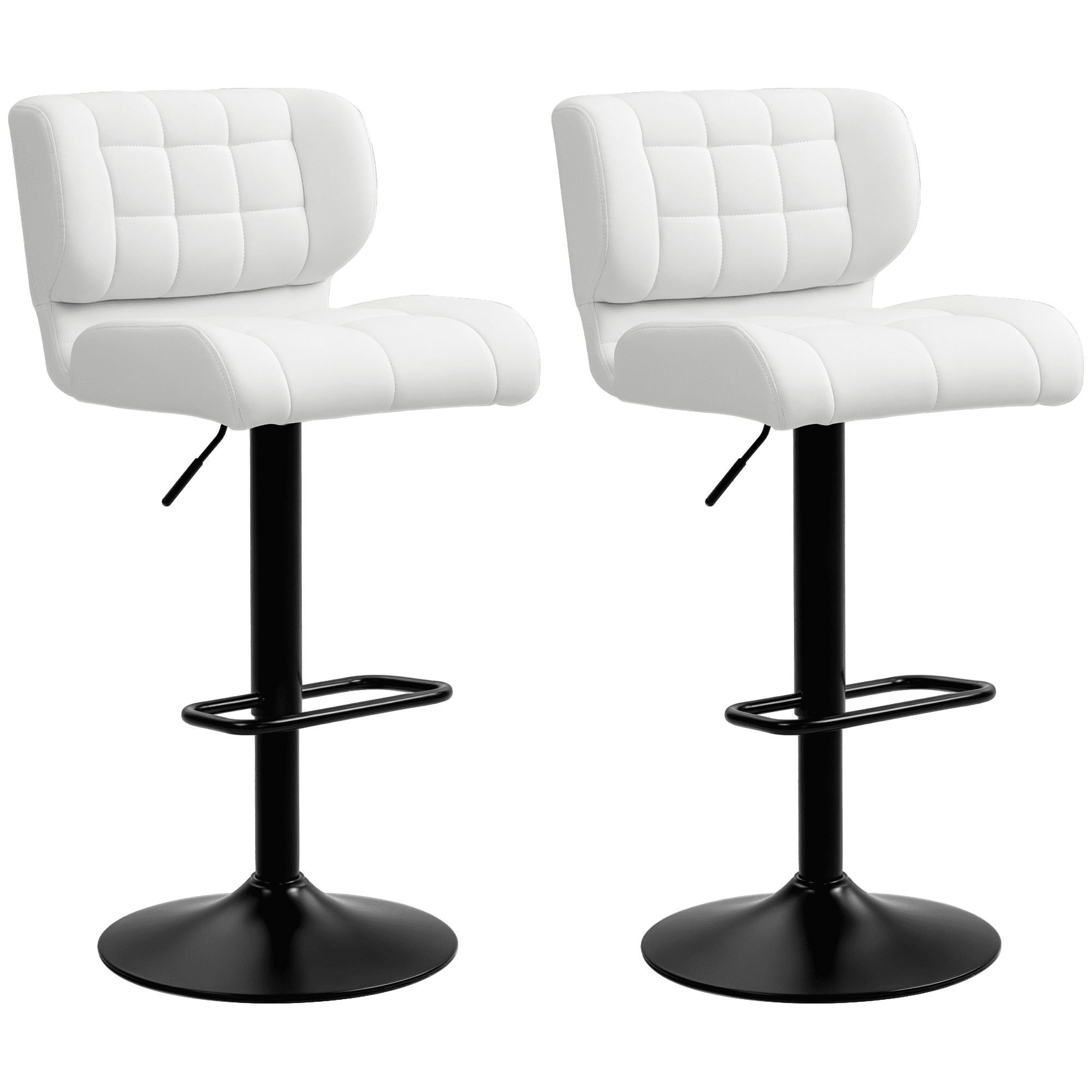 Click here for Homcom Adjustable Bar Stools Set Of 2 With Footres... prices