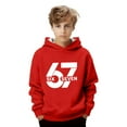 67 Hoodie 6 7 Meme Six Seven Hooded Sweatshirt Long Sleeve Pullover ...