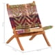 vidaXL Folding Chindi Chair Multicolors Fabric - Walmart.com