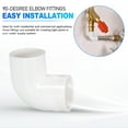 RENACLIPY 10Pcs White PVC 90 Degree Elbow Pipe Fittings Water Pipe ...