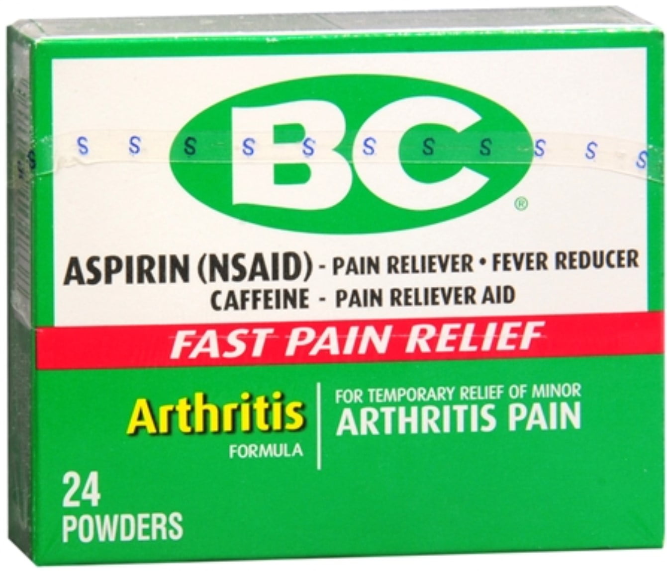 BC Arthritis Formula Pain Reliever Powders 24 Each (Pack of 2 ...