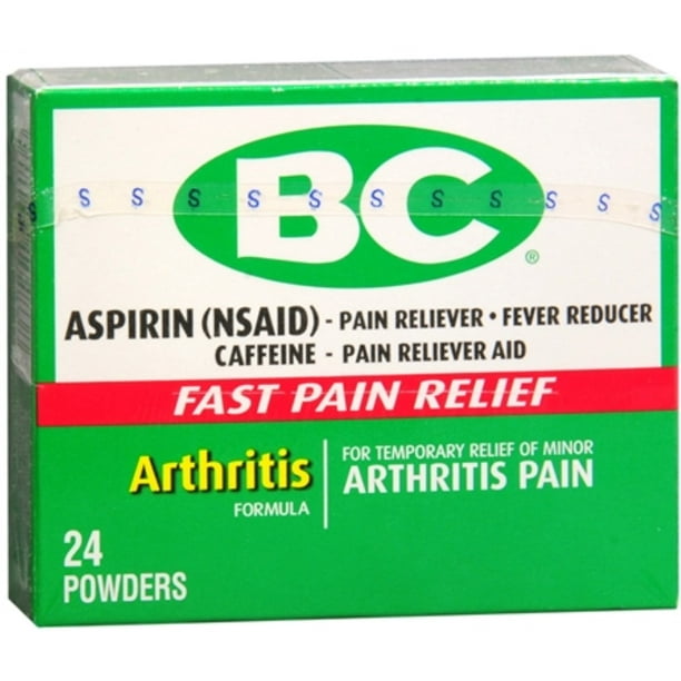 BC Arthritis Formula Pain Reliever Powders 24 Each (Pack of 3 ...