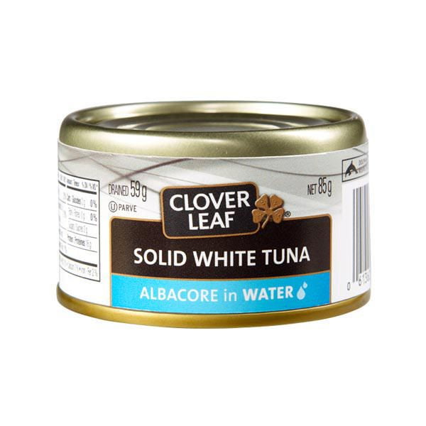 Clover LEAF® Solid White Tuna, Albacore in Water, 85g. BPA free cans ...