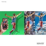 Bower Green Screen Fabric Backdrop for Streaming, Gaming, Broadcasting ...