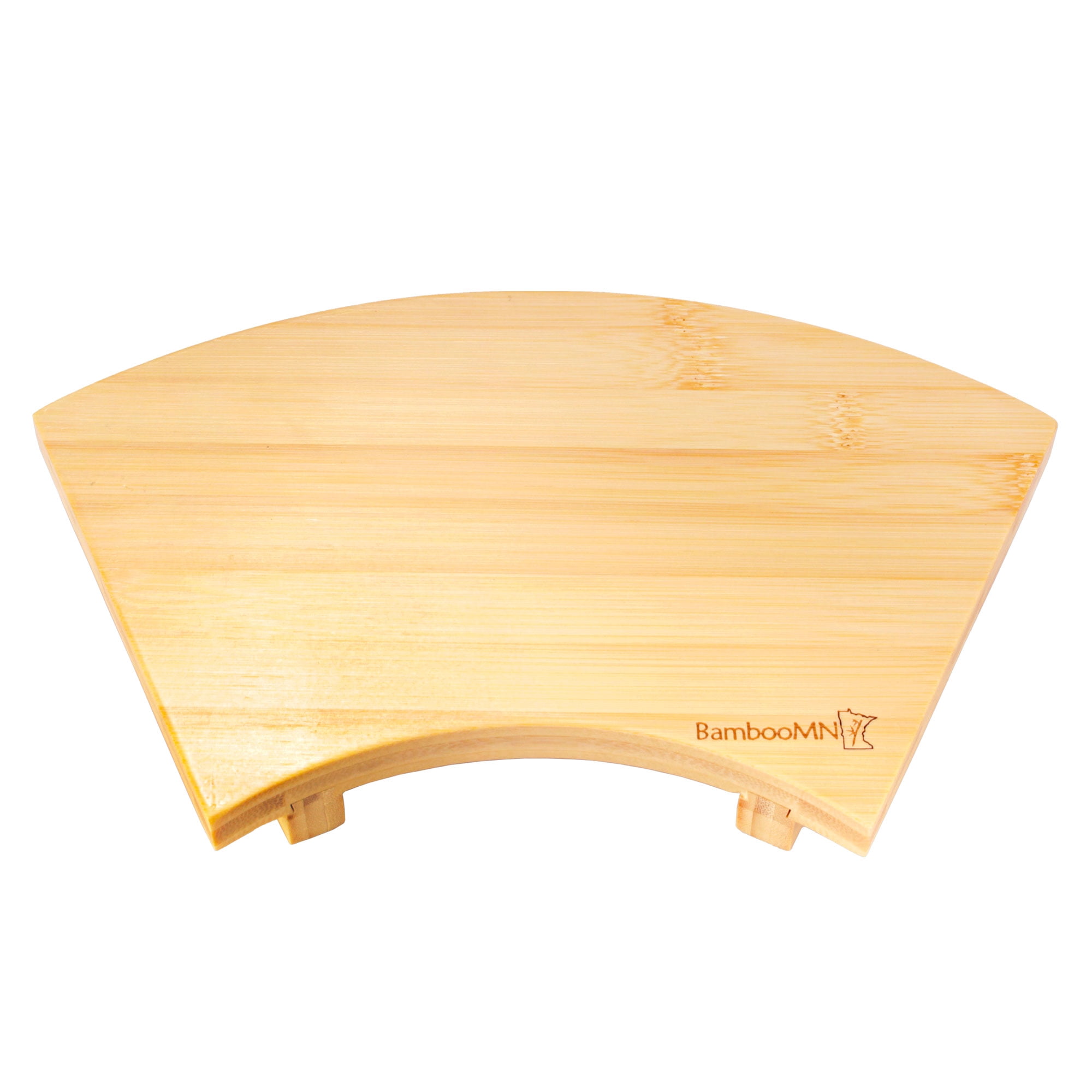 BambooMN Bamboo Sushi Board Serving Tray, Fan, 11.6" x 5.7" x 1.2 ...