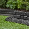GroundSmart Brickface Landscape Edging, Gray Rubber Garden Border 4'x3 ...