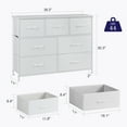 EDX 7 Drawer Dresser, Wide Chest of Storage Drawers Nightstand Storage ...