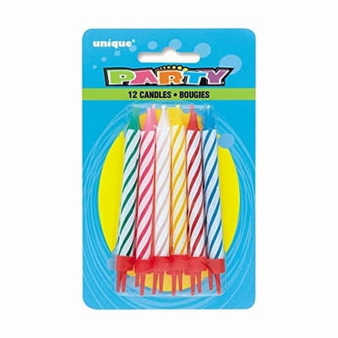 Birthday Candles and Holders, Assorted, 30ct - Walmart.com