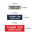 Basic THANK YOU COME AGAIN Sign (Navy Blue / White) - Small - Walmart.com