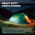 12 Pack Screw in Tent Stakes Heavy Duty,8 ’’ Ground Anchors Screw in ...