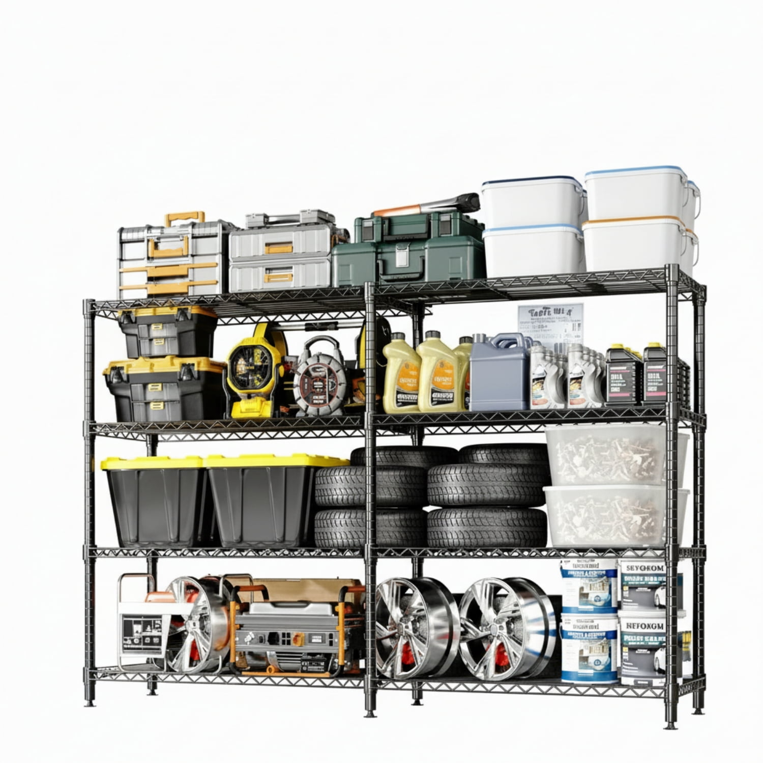 Click here for Garvee 4-Tier Metal Storage Shelves  Adjustable  H... prices