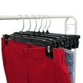Hanger Central Recycled Black Heavy Duty Plastic Bottom Hangers with ...